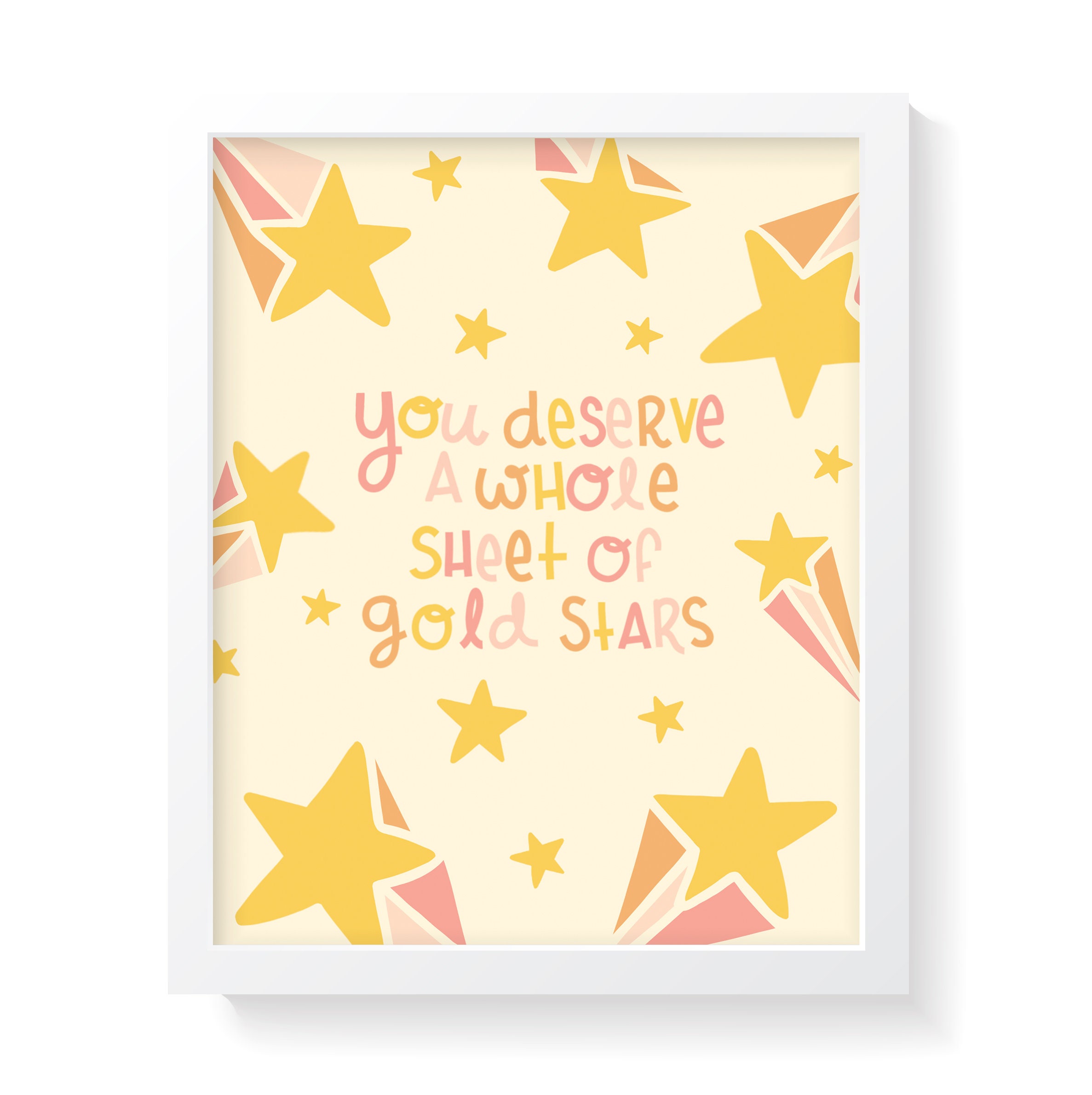 PRINTABLE Gold Stars Illustration. Illustration Art Kids Room - Etsy ...