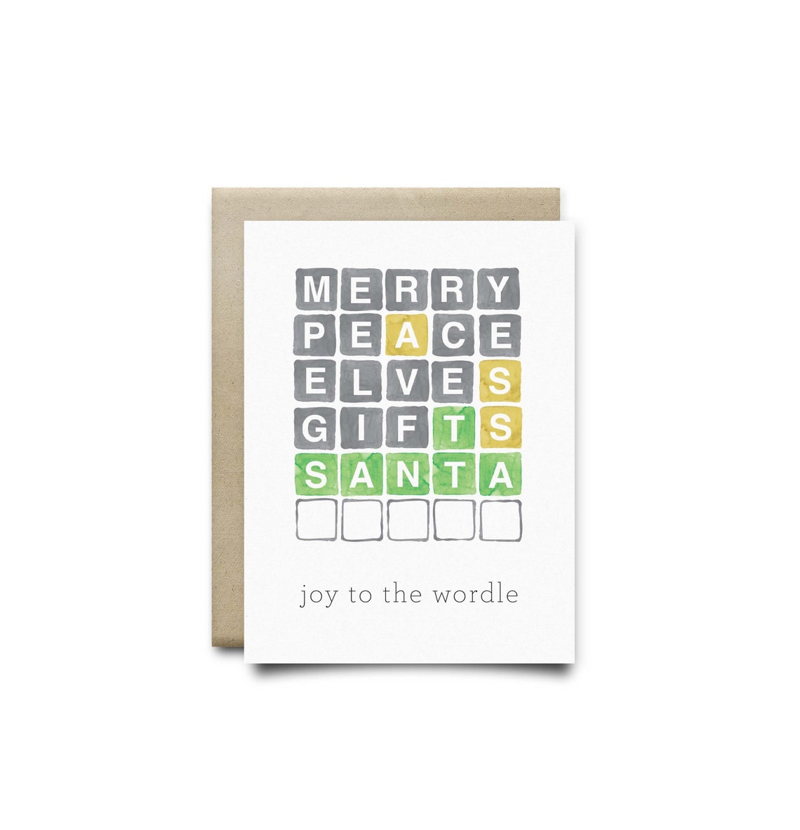 PRINTABLE Christmas Wordle Carddigital Download Christmas - Etsy