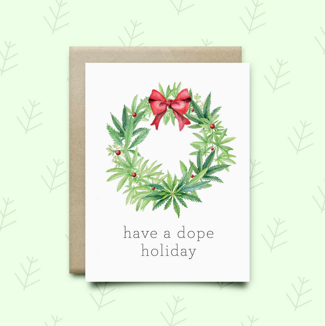 Dope Holiday Card,funny Holiday Card,cute Christmas,pun Christmas Card ...