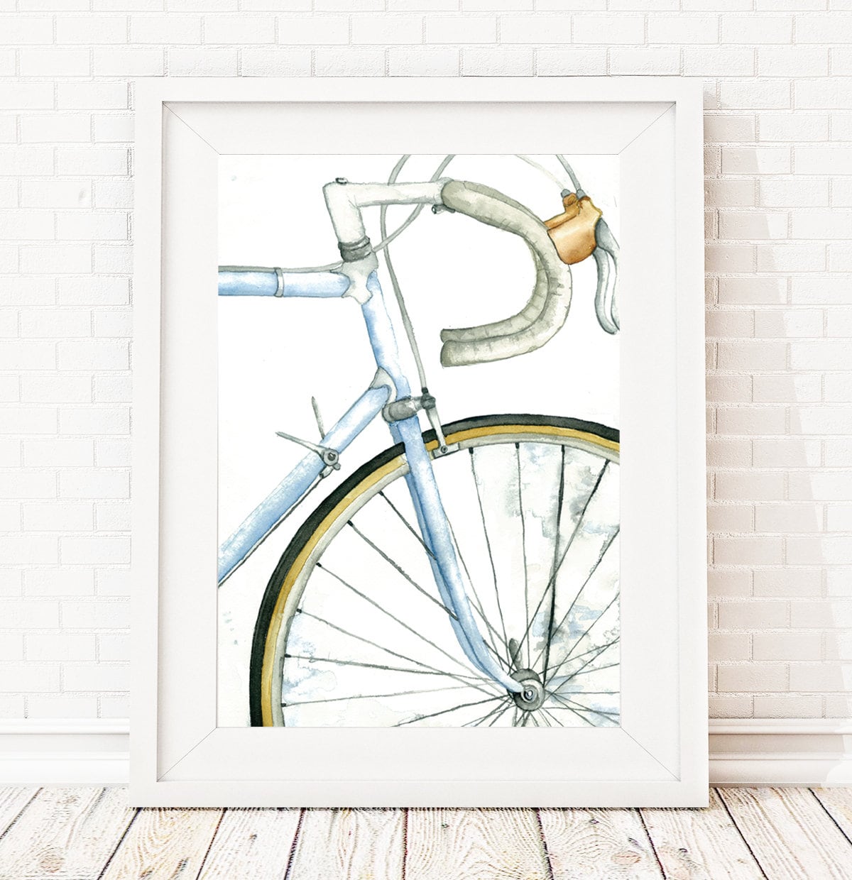 Bike PRINTABLE INSTANT DOWNLOAD| Road Bike Art,bike Watercolor, Bike ...
