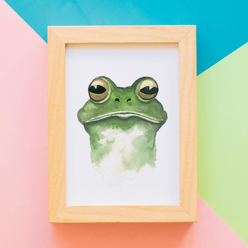 PRINTABLE Frog Wall Art Frog Printable Frog Print Frog | Etsy