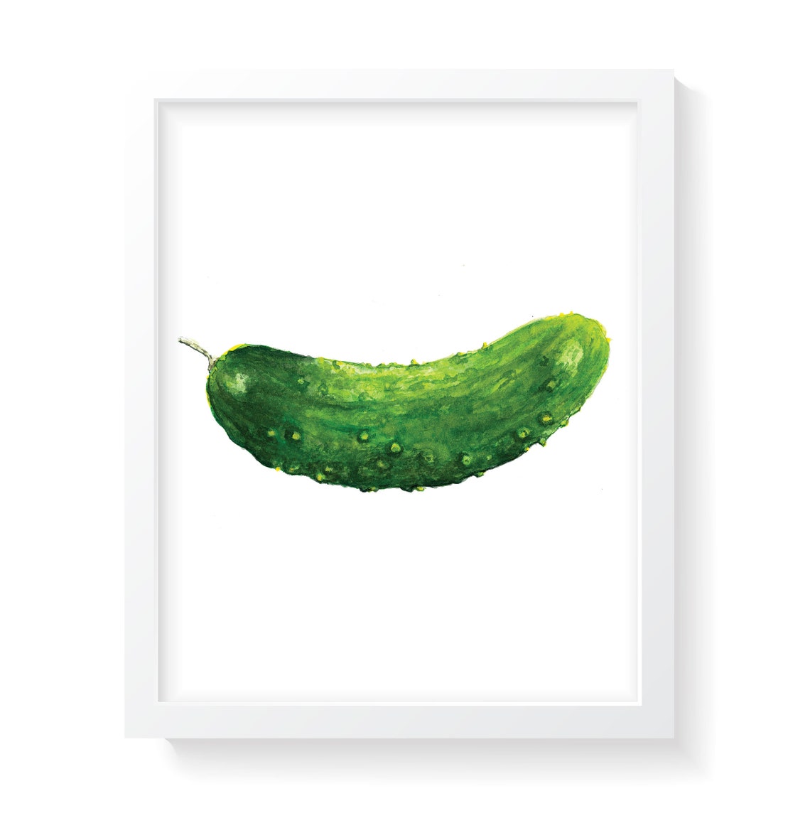 PRINTABLE Pickle Art Watercolor Printable Pickle Print | Etsy