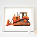 Printable Construction Theme Art Decor, Set of 4 Construction Vehicles ...