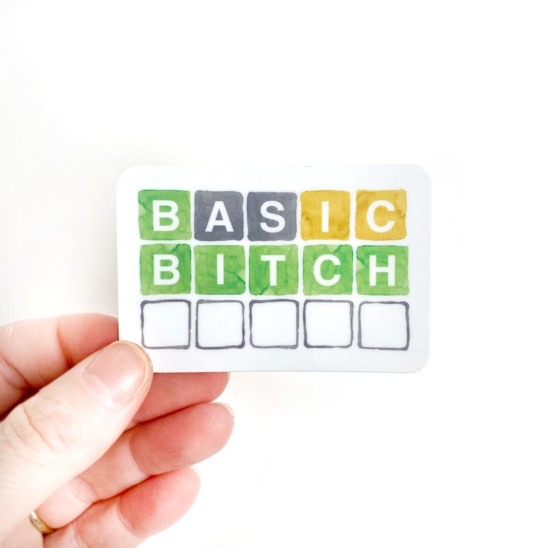 Wordle Sticker |cute Sticker,wordle Gift,wordle Lover,funny Sticker ...