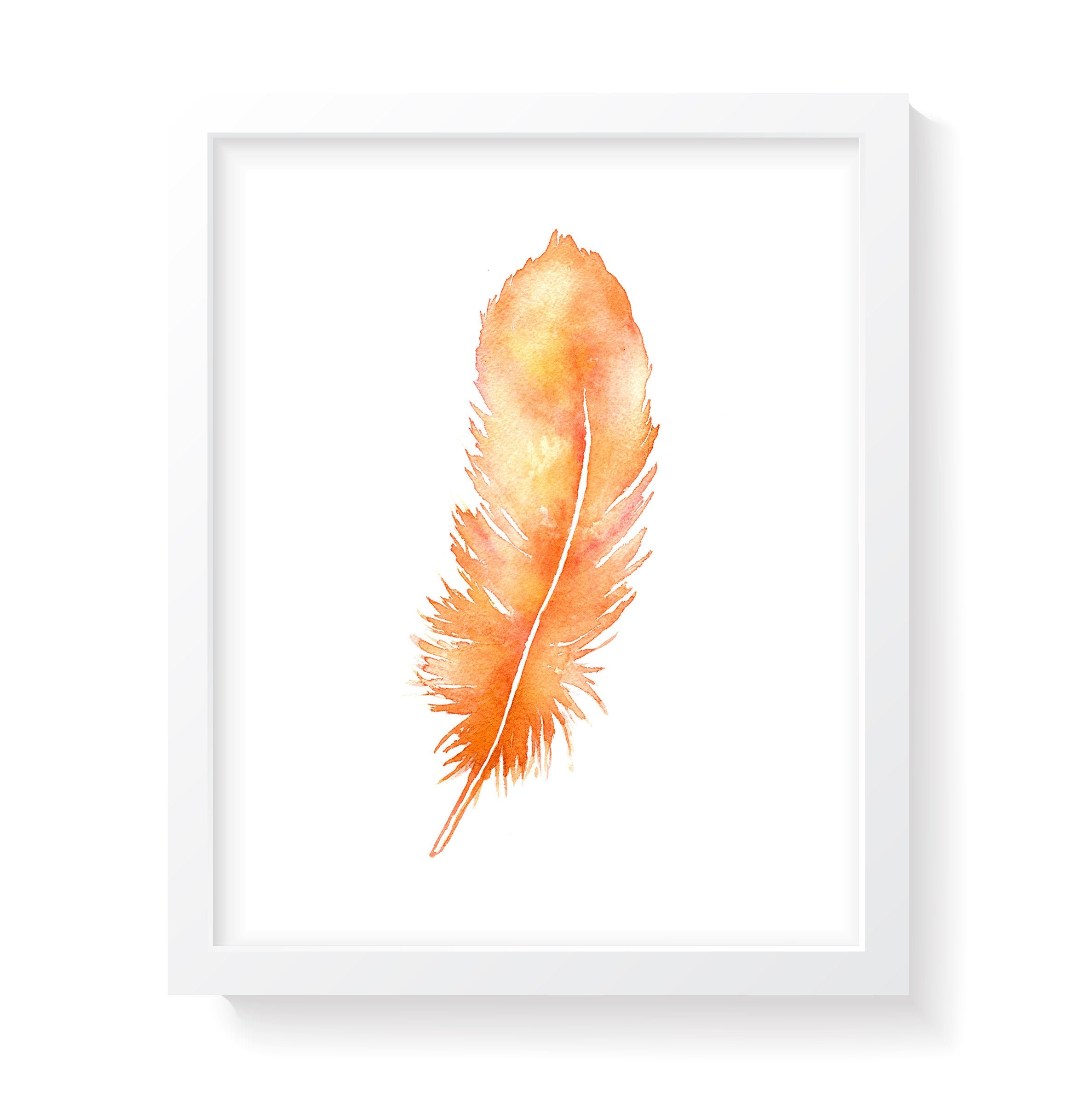 Printable Orange Feather. Indigenous Peoples Fundraiser - Etsy