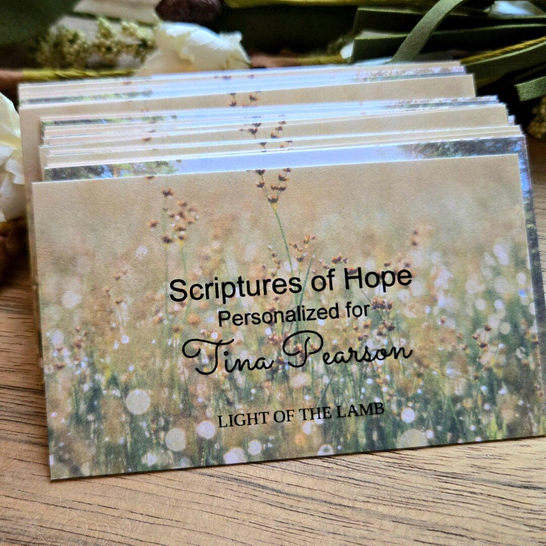 Personalized Scripture Cards for Women, Custom Bible Verse Gift ...