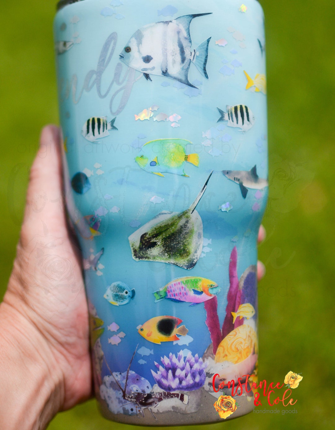 Ocean Stainless Steel Tumbler, Coral Reef, Save the Ocean, SCUBA ...