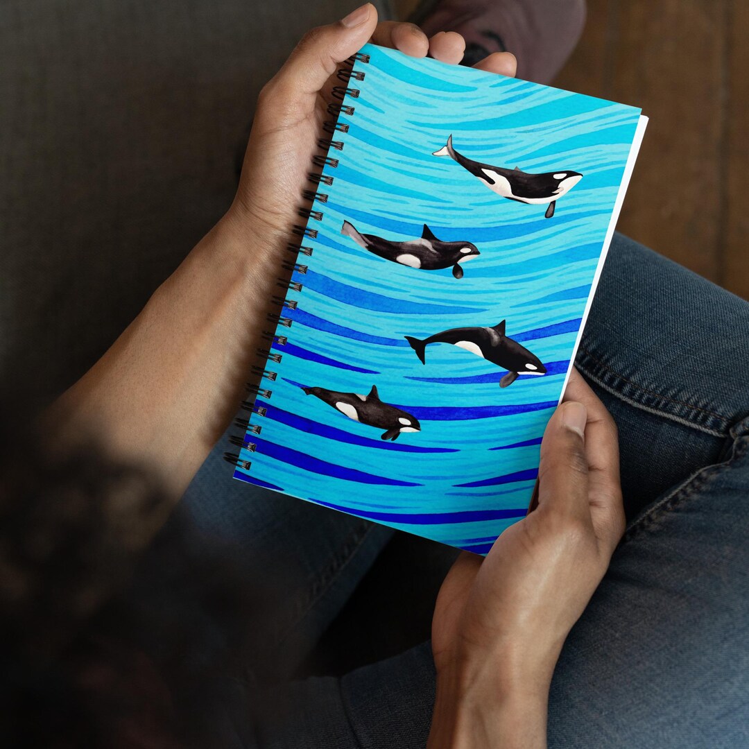 Orca Whale, Killer Whale Spiral Notebook, Orca Journal, Killer Whale ...