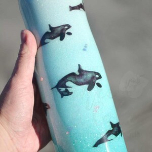 24oz Orca Killer Whale Love Contigo Stainless Steel Insulated Water ...