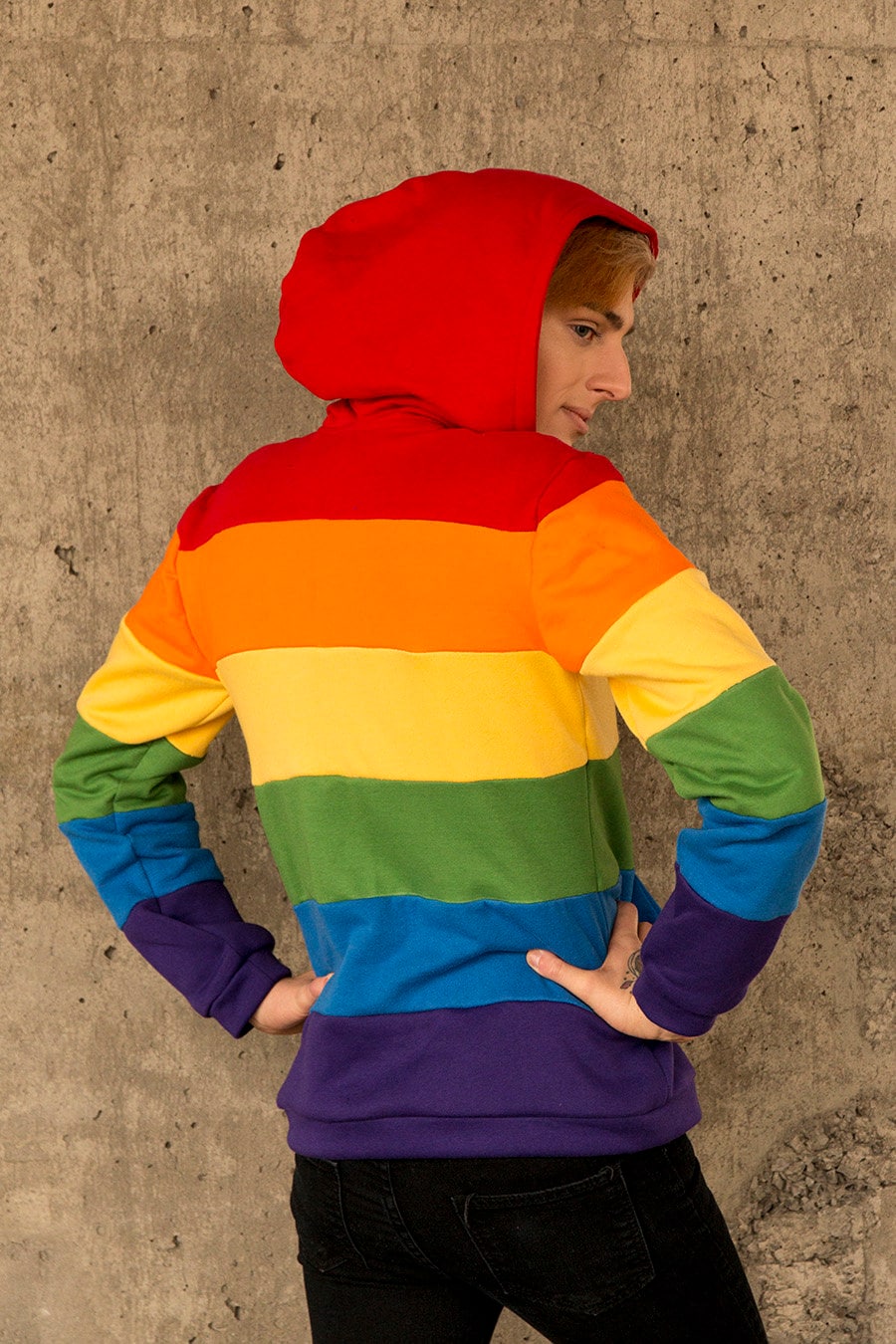 Gay pride flag hoodie | Etsy