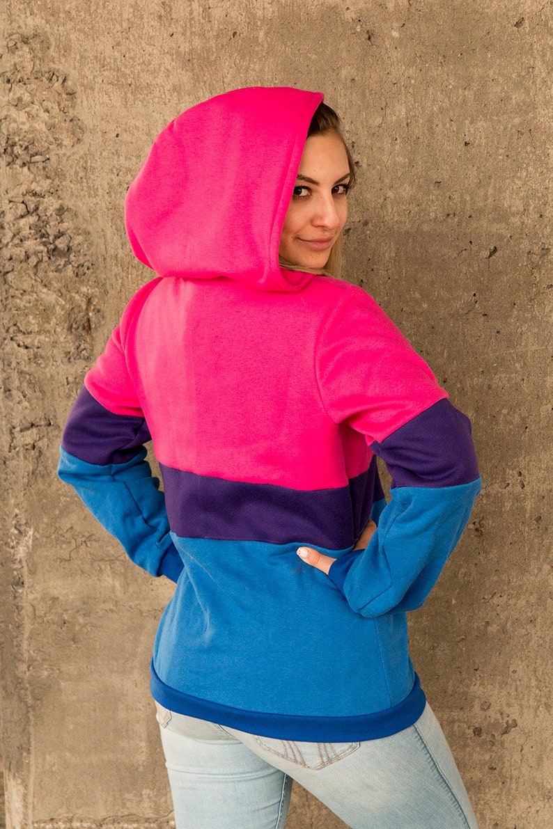 Bisexual Pride Flag Hoodie Etsy