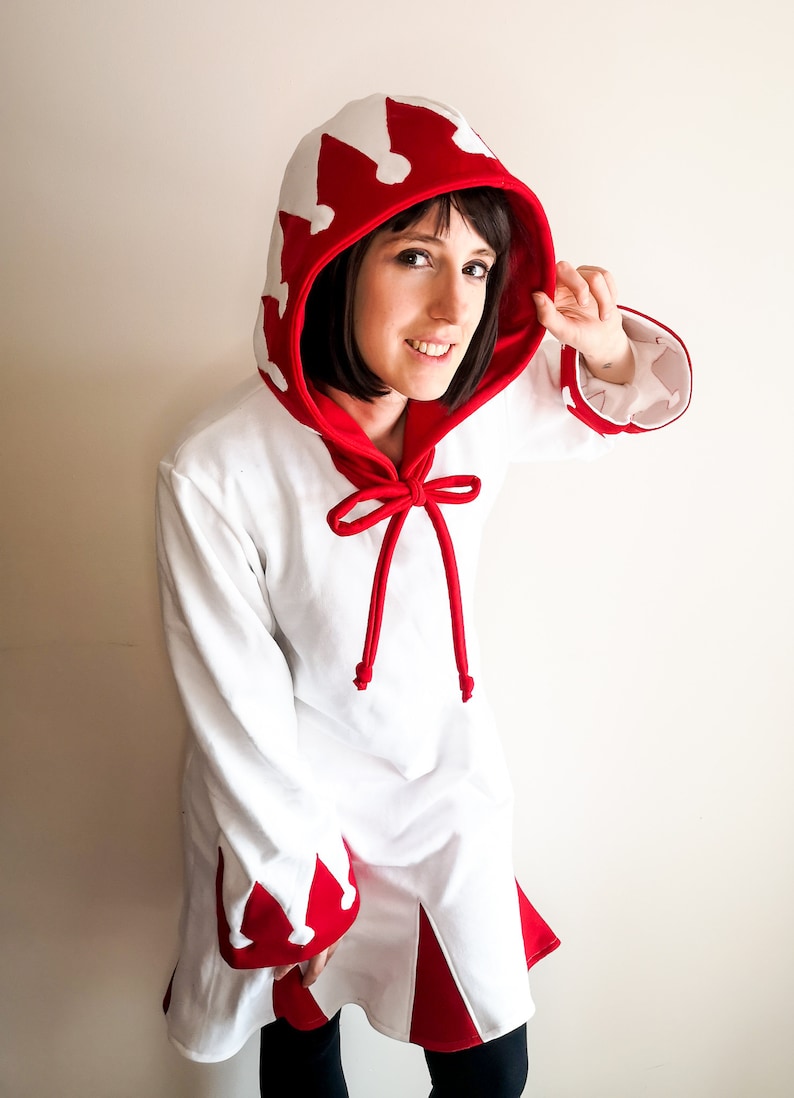 White Mage Inspired Cosplay Hoodie Tunic From Final Fantasy - Etsy UK