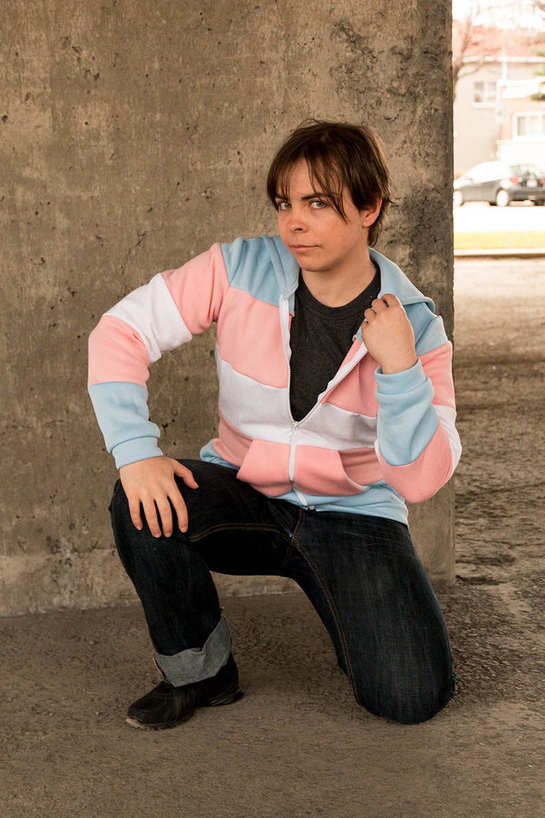 Trans Pride Flag Hoodie - Etsy