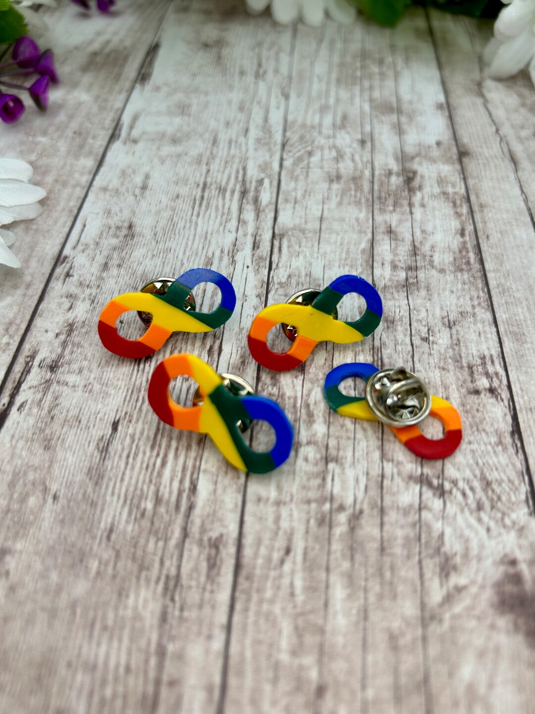 Rainbow Infinity Symbol Pin Neurodiversity Pride - Etsy