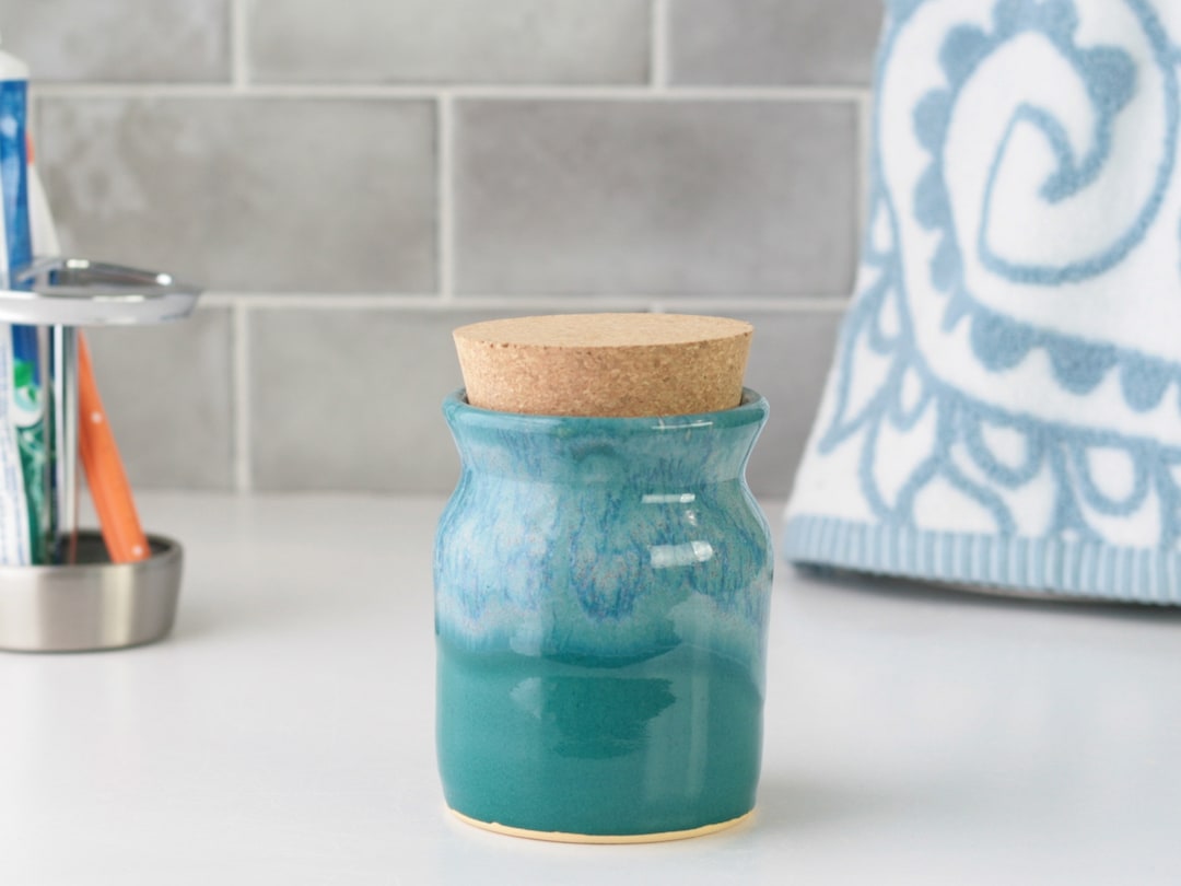 Small Container With Cork Lid Salt Seller - Etsy