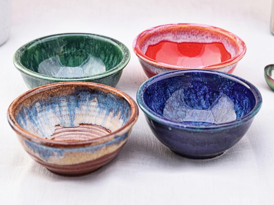 Handmade Ceramic Ingredient Dish | Small Pottery Prep Bowl, Pinch Pot ...