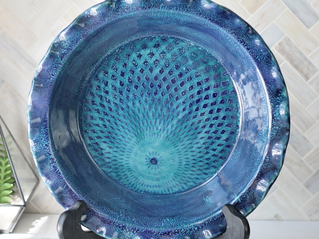 10 Pie Plate Baking Dish Serving Dish Large Pie Plate Deep Dish Pie ...