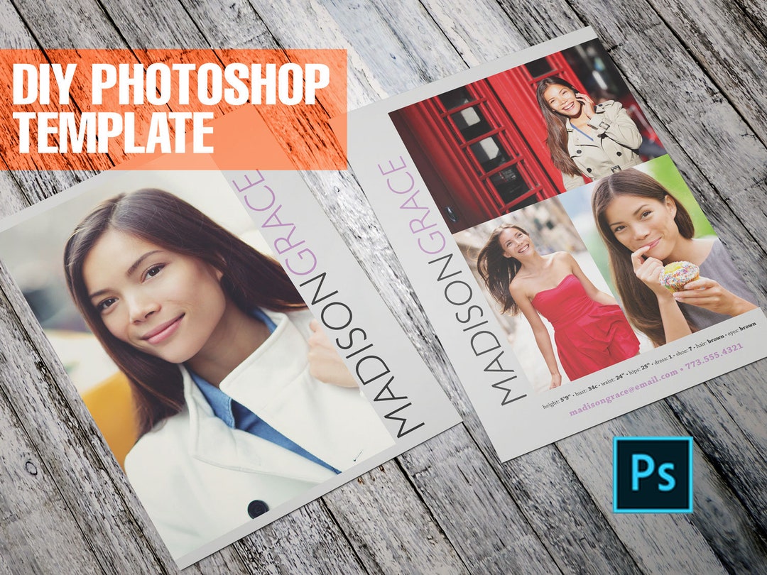DIY Modern Model Comp Card - Zed Card - for Models and Actors - DIY ...