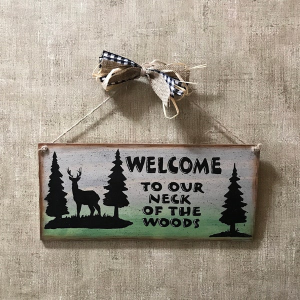 Welcome to Our Neck of the Woods - Etsy