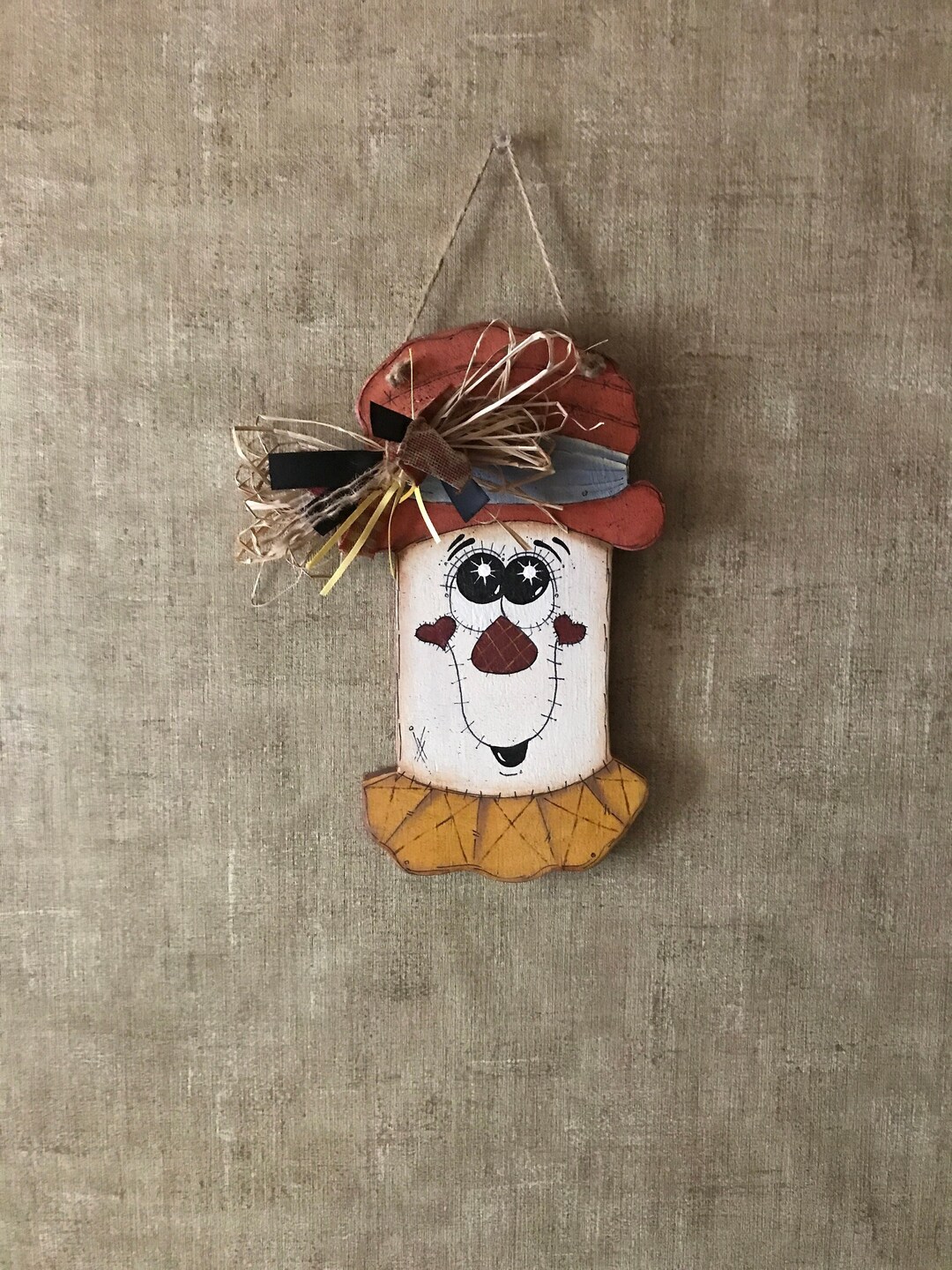 Wooden Scarecrow Wall Hanging - Etsy
