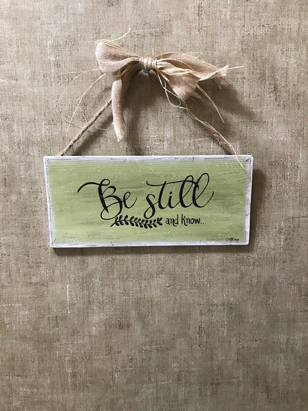 Be Still and Know/wooden Wall Sign - Etsy