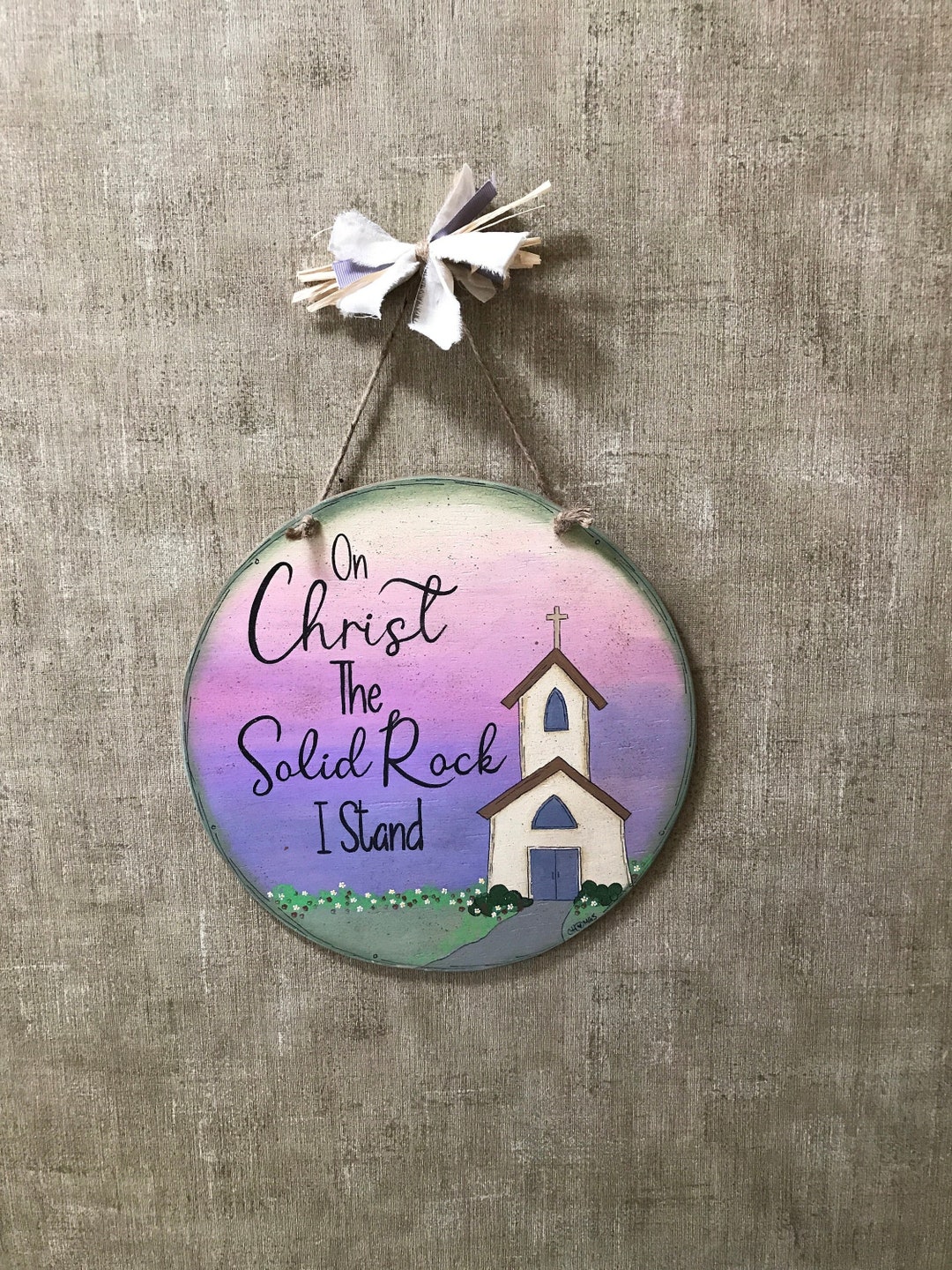 On Christ the Solid Rock I Stand Sign/wall Hanging/home Decor - Etsy