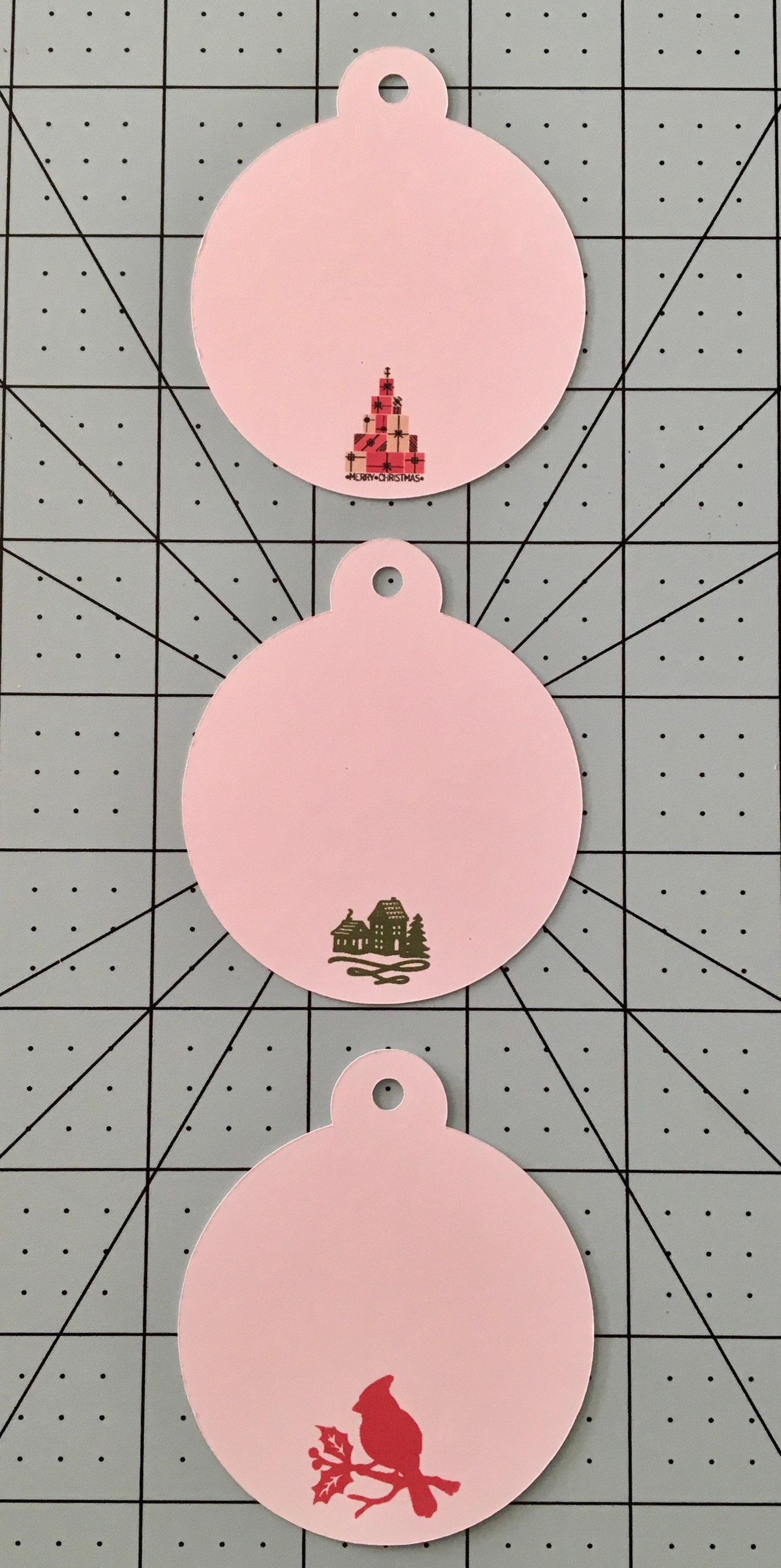 Christmas Ornament Gift Tags Themed Set of 12 Gift Tags, Handmade ...