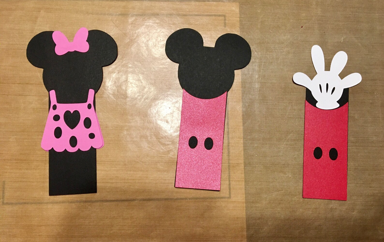 Mickey and Minnie Mouse Bookmarks 5.5 Inch Tall, Set of 3 for Bookmarks ...