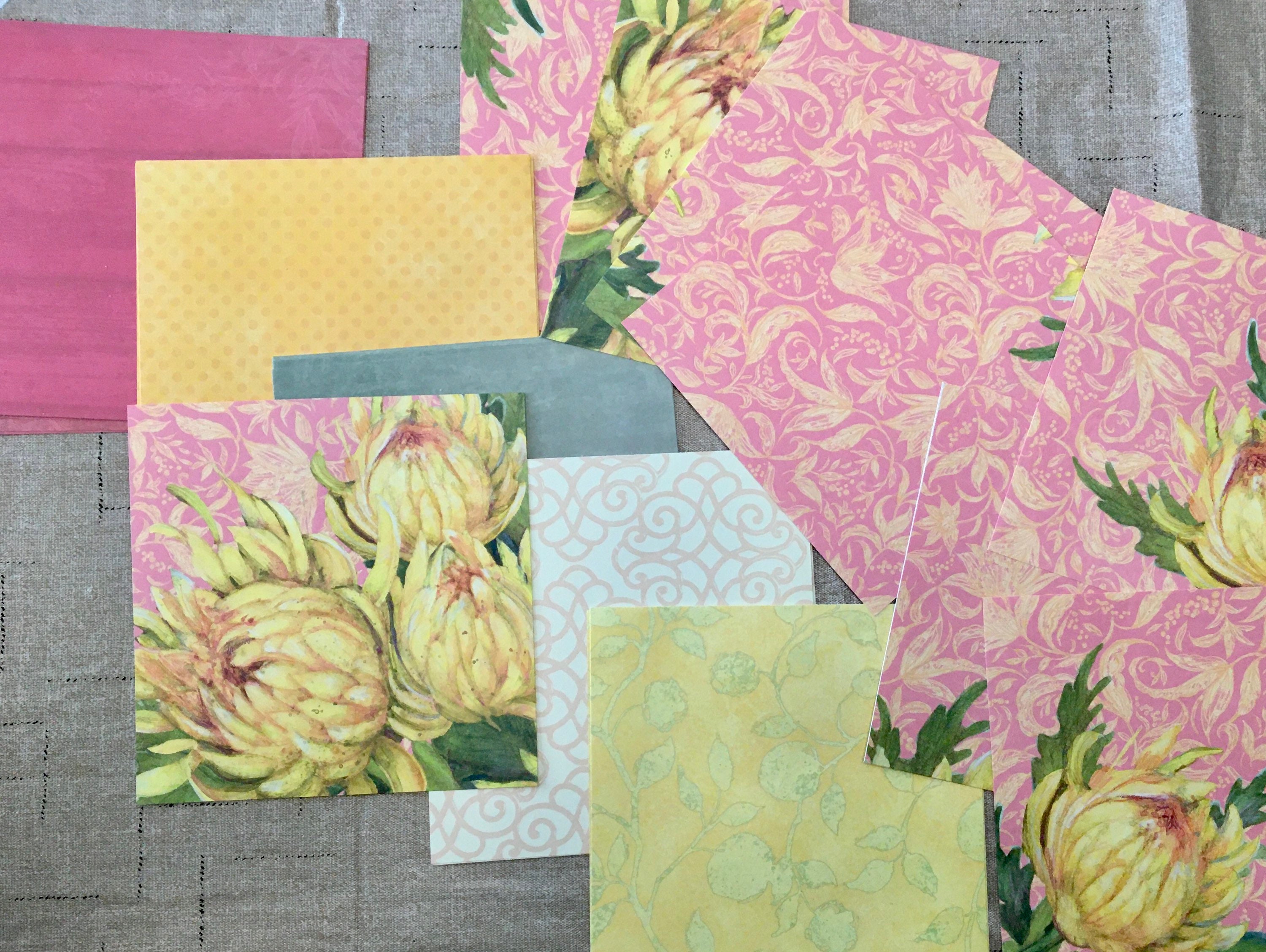 Paper 220 48 paper pack 6x6 squares of assorted designs | Etsy