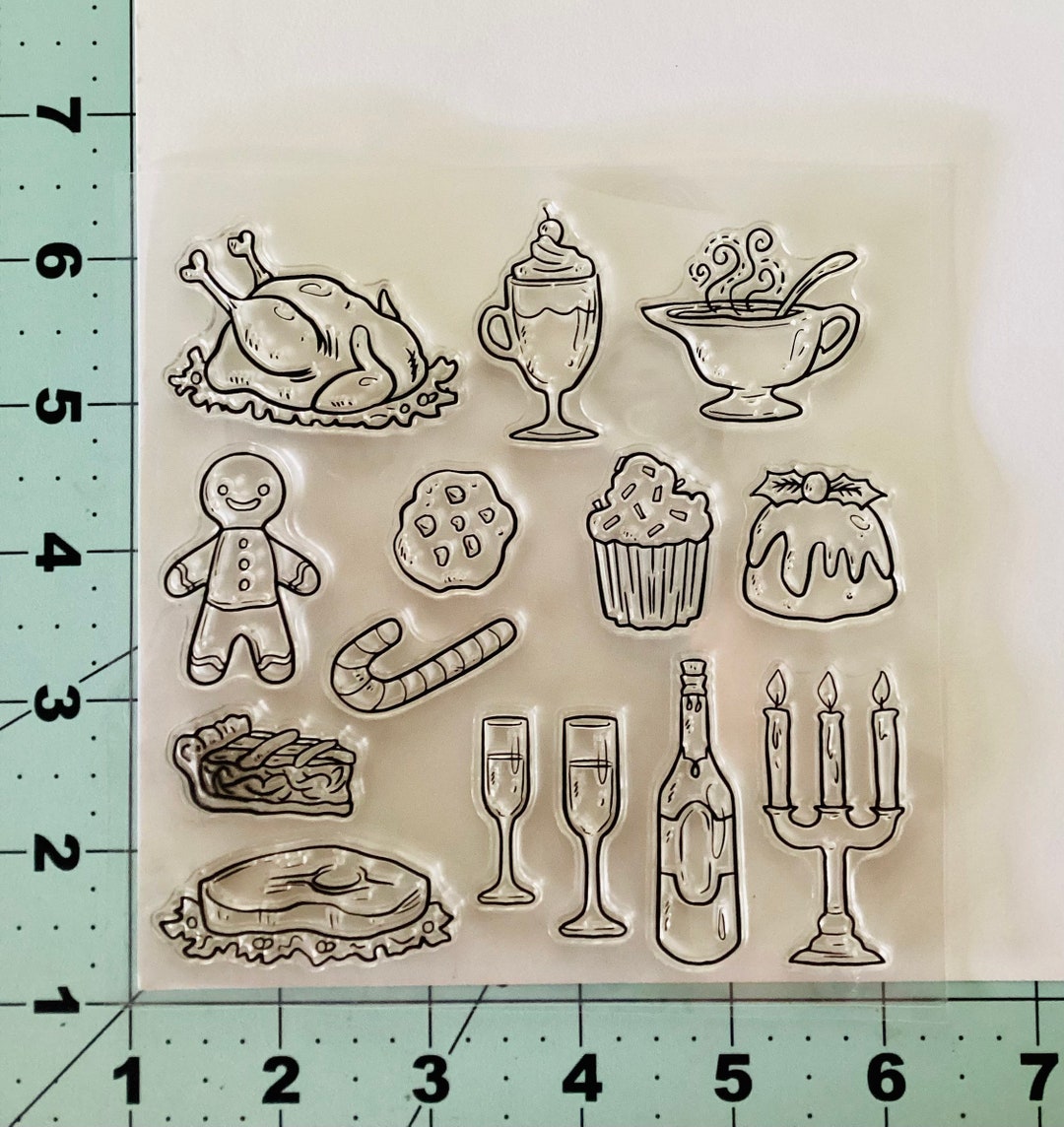 Thanksgiving Clear Stamps Set, for DIY Scrapbook Photo Album Crafts Die ...