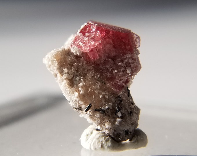 Rare Raspberry Red Beryl Bixbite, on Topaz Mine Direct Crystal Specimen ...