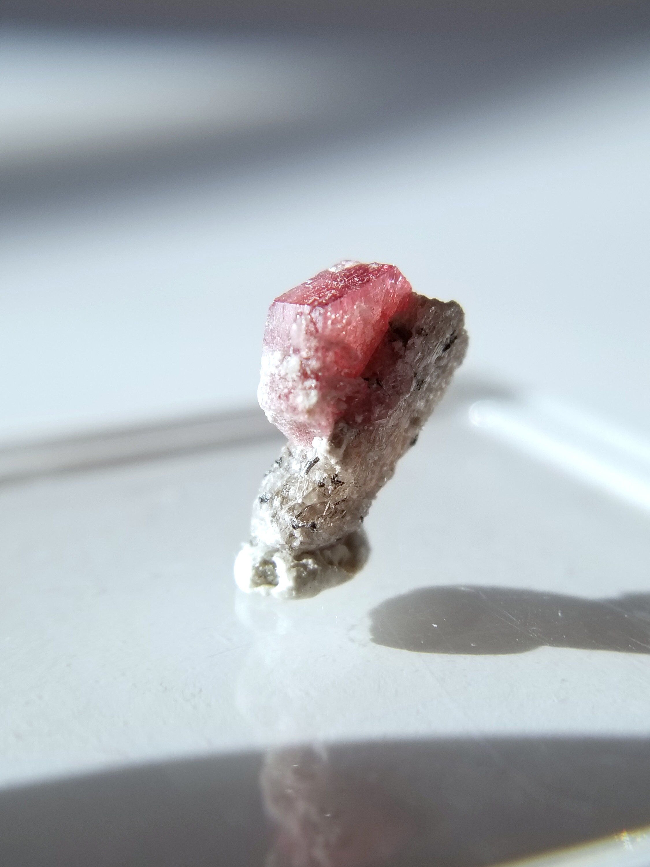 Rare Raspberry Red Beryl Bixbite, on Topaz Mine Direct Crystal Specimen ...