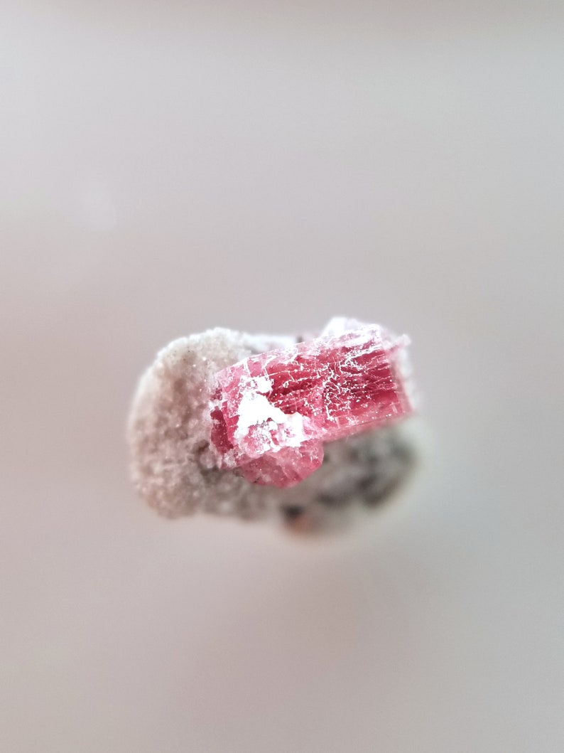 Rare Raspberry Red Beryl Bixbite, on Topaz Mine Direct Crystal Specimen ...