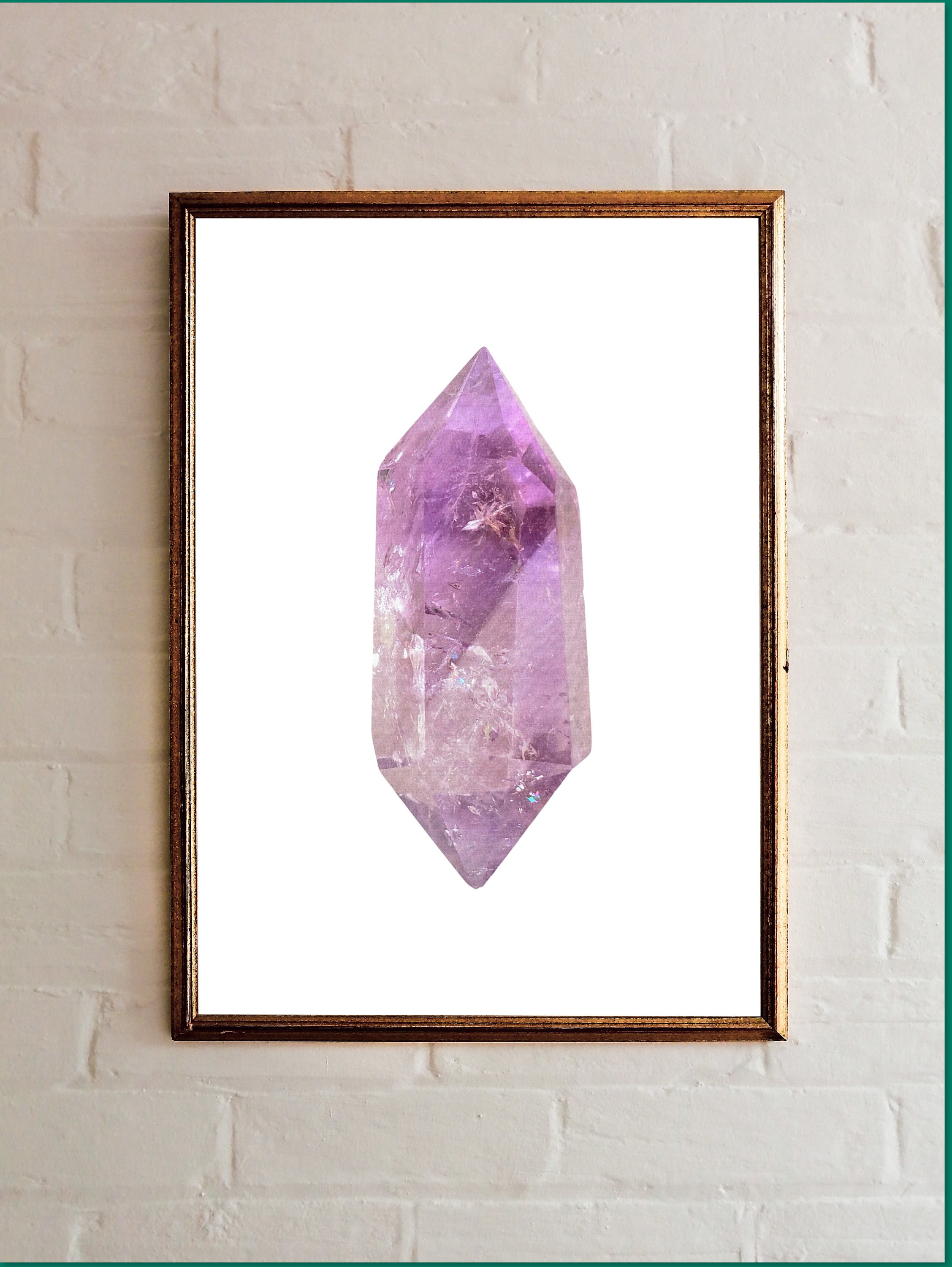 Amethyst Crystal Wall Art II, Digital Download Art Print, Gallery Wall ...