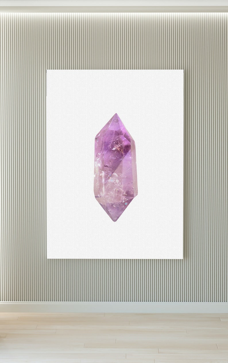 Amethyst Crystal Wall Art II, Digital Download Art Print, Gallery Wall ...