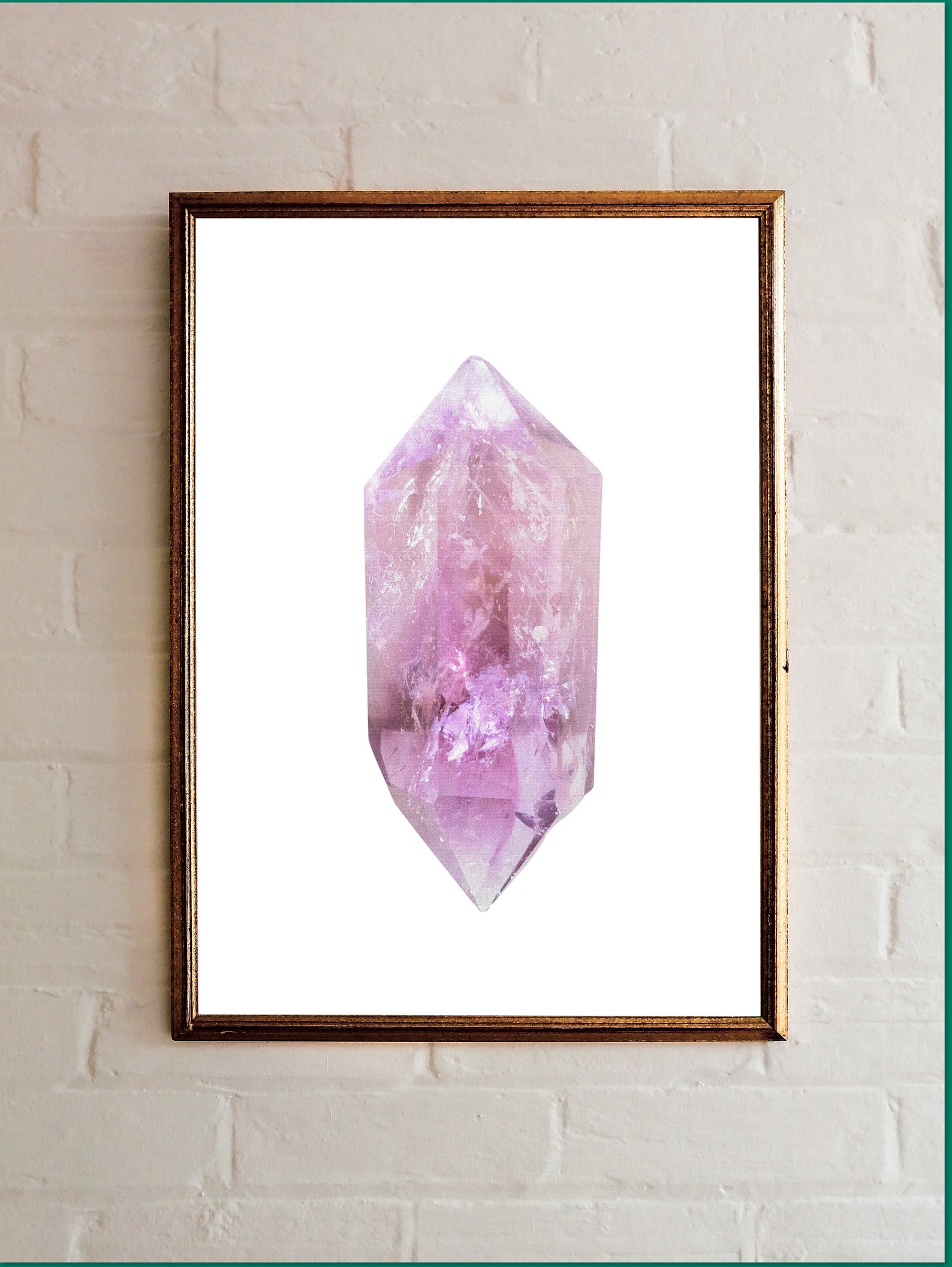 Amethyst Wall Art, Digital Download Printable, Crystal Wall Art ...