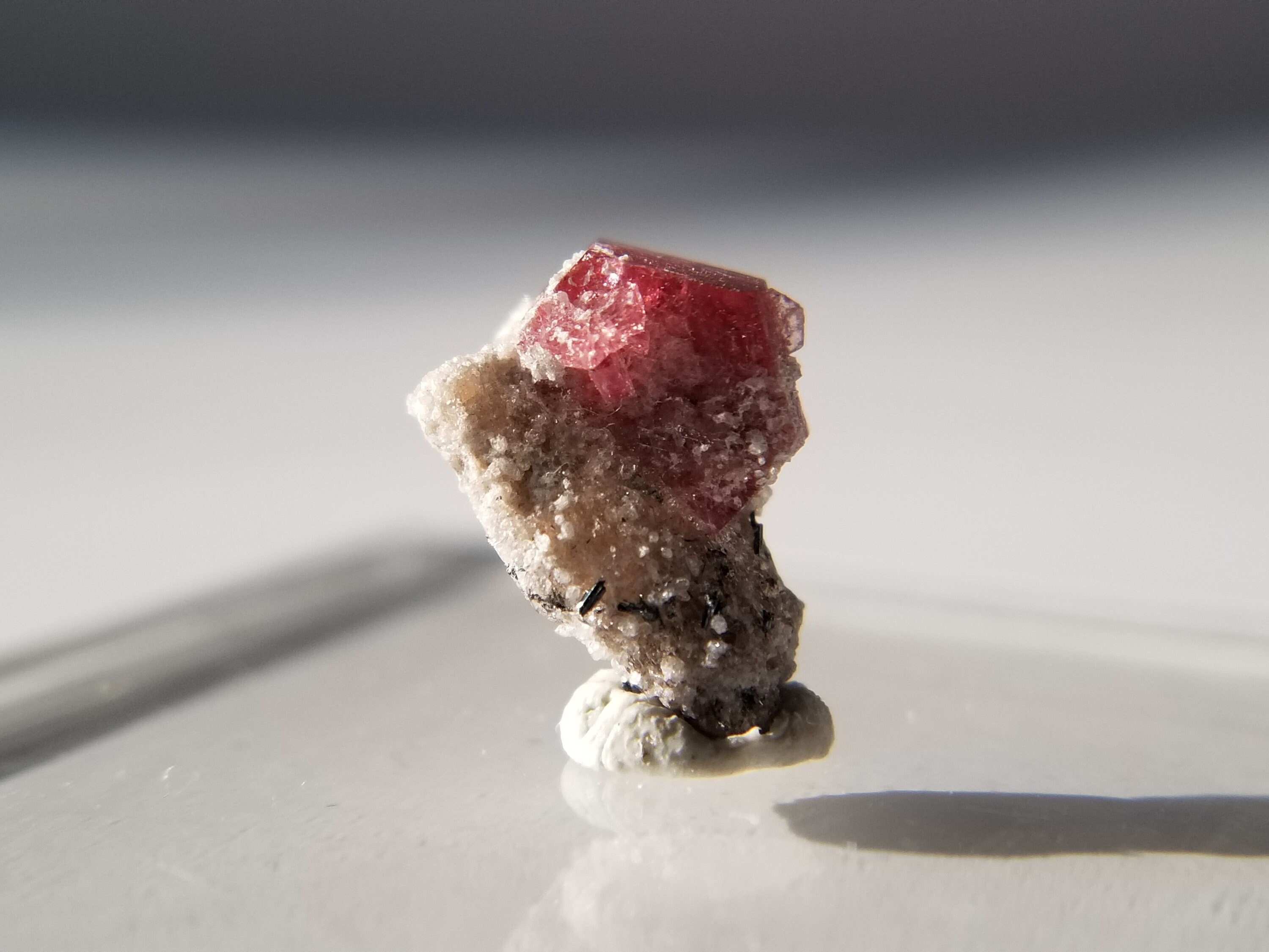 Rare Raspberry Red Beryl Bixbite, on Topaz Mine Direct Crystal Specimen ...