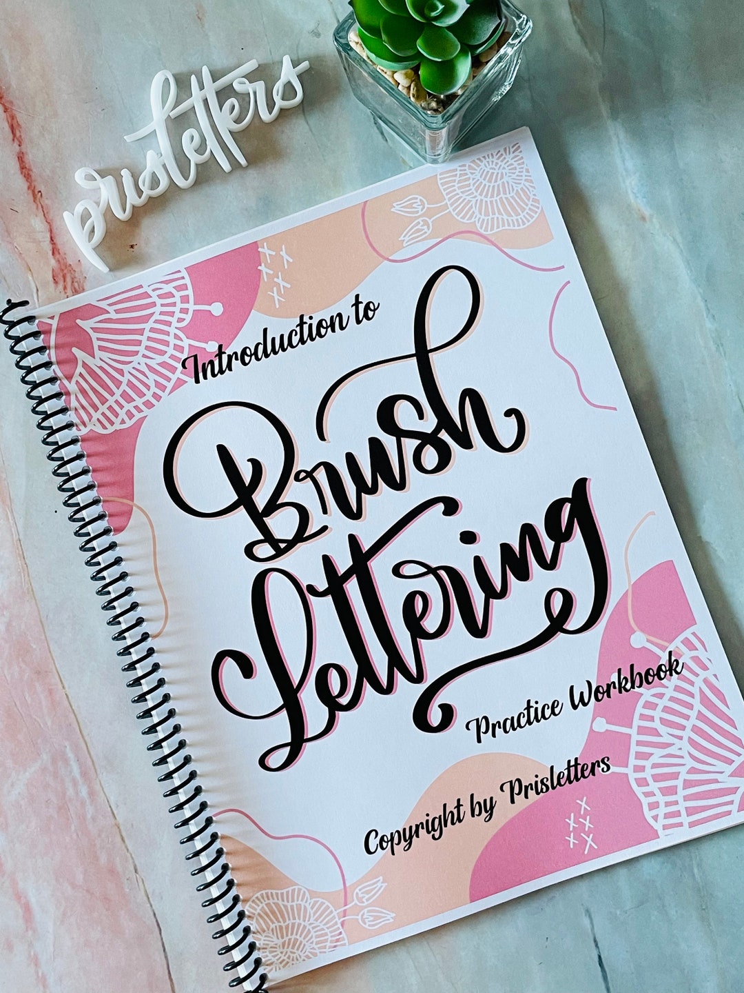 Digital Brush Lettering Practice Workbook Digital - Etsy