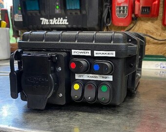 Rugged Power Tool Battery Trailer Light and Electric Brake Tester Box ...