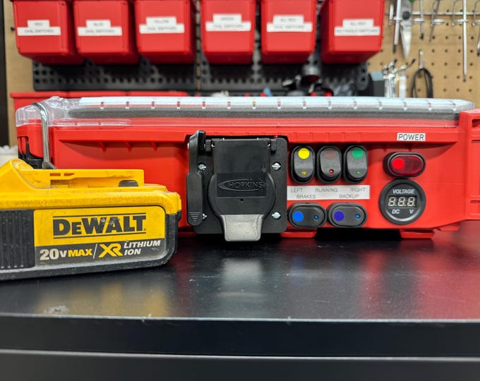 Milwaukee Packout Dewalt 20v Trailer Light Tester W/ Backup Light ...