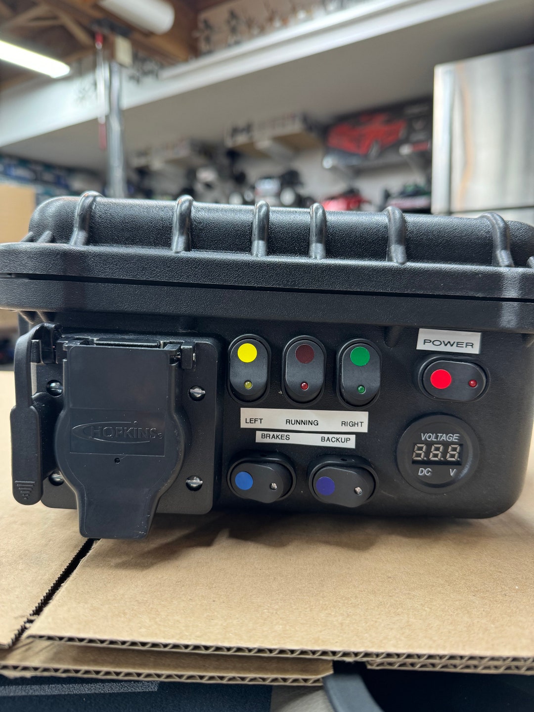 Rugged Power Tool Battery Trailer Light and Electric Brake Tester Box ...