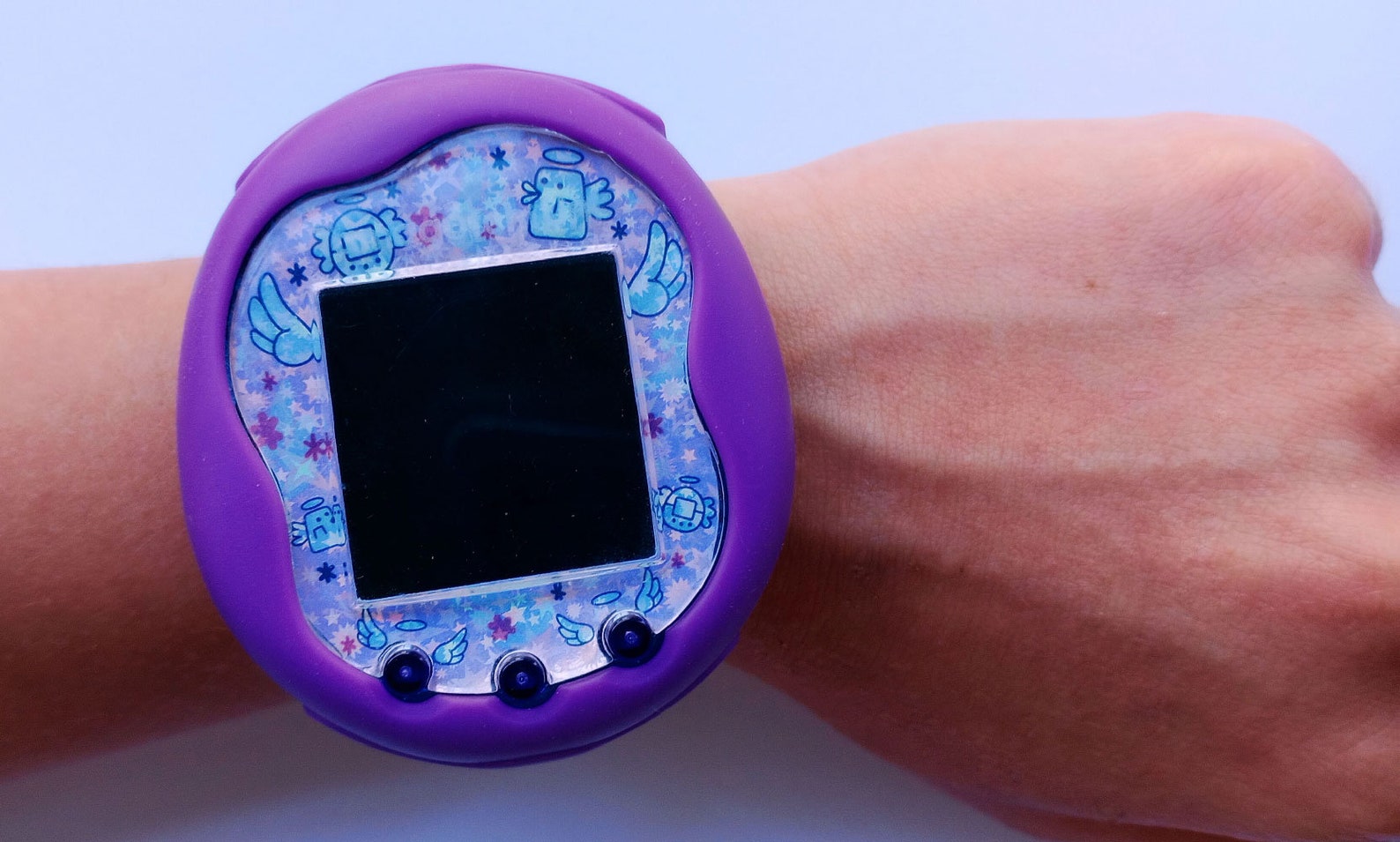 Tamagotchi Uni Faceplate Angelgotchi Holographic - Etsy