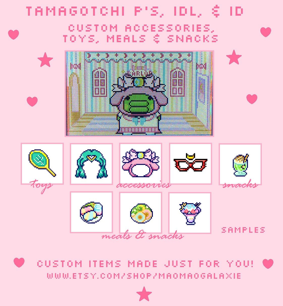 Custom Tamagotchi Item Downloads for P's IDL ID Digital | Etsy