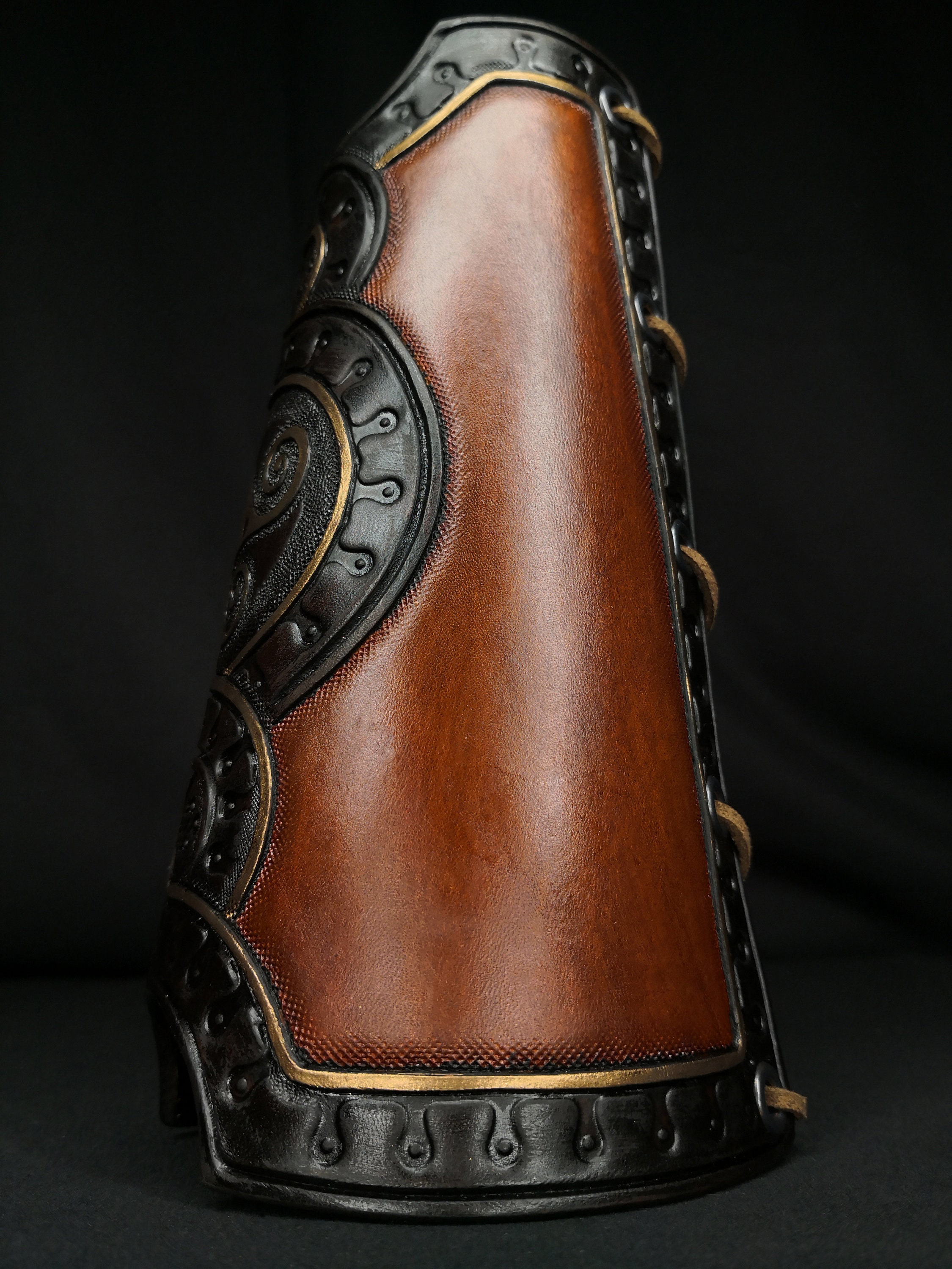 Triskell Celtic Leather Armband Inspired by Medieval Armbands and ...