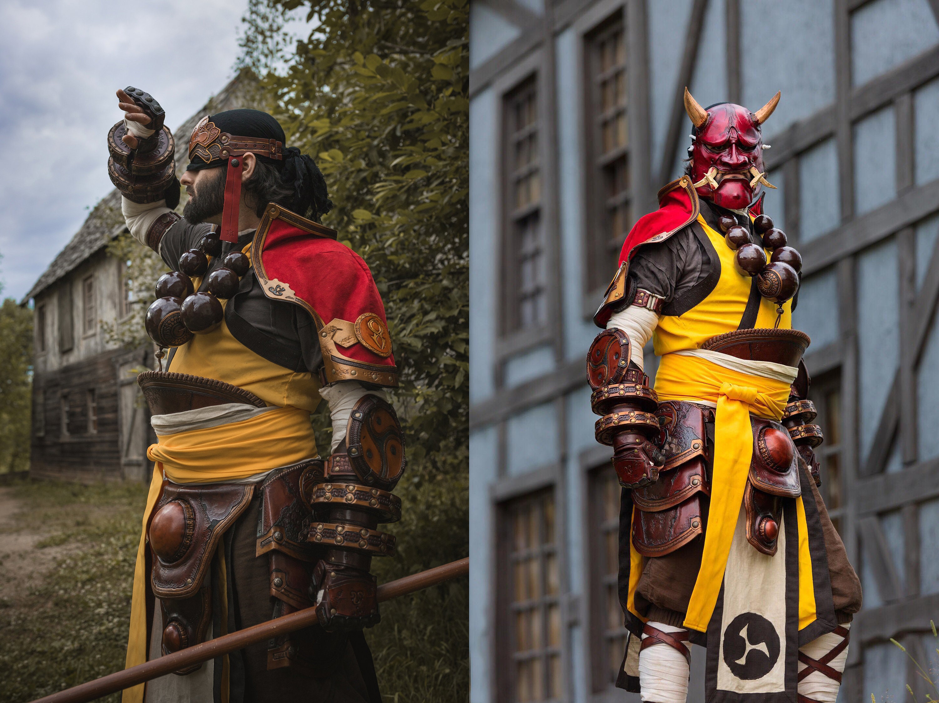 Warrior Monk Leather Armor Inspired by the Legendary Monk Kharazim From ...