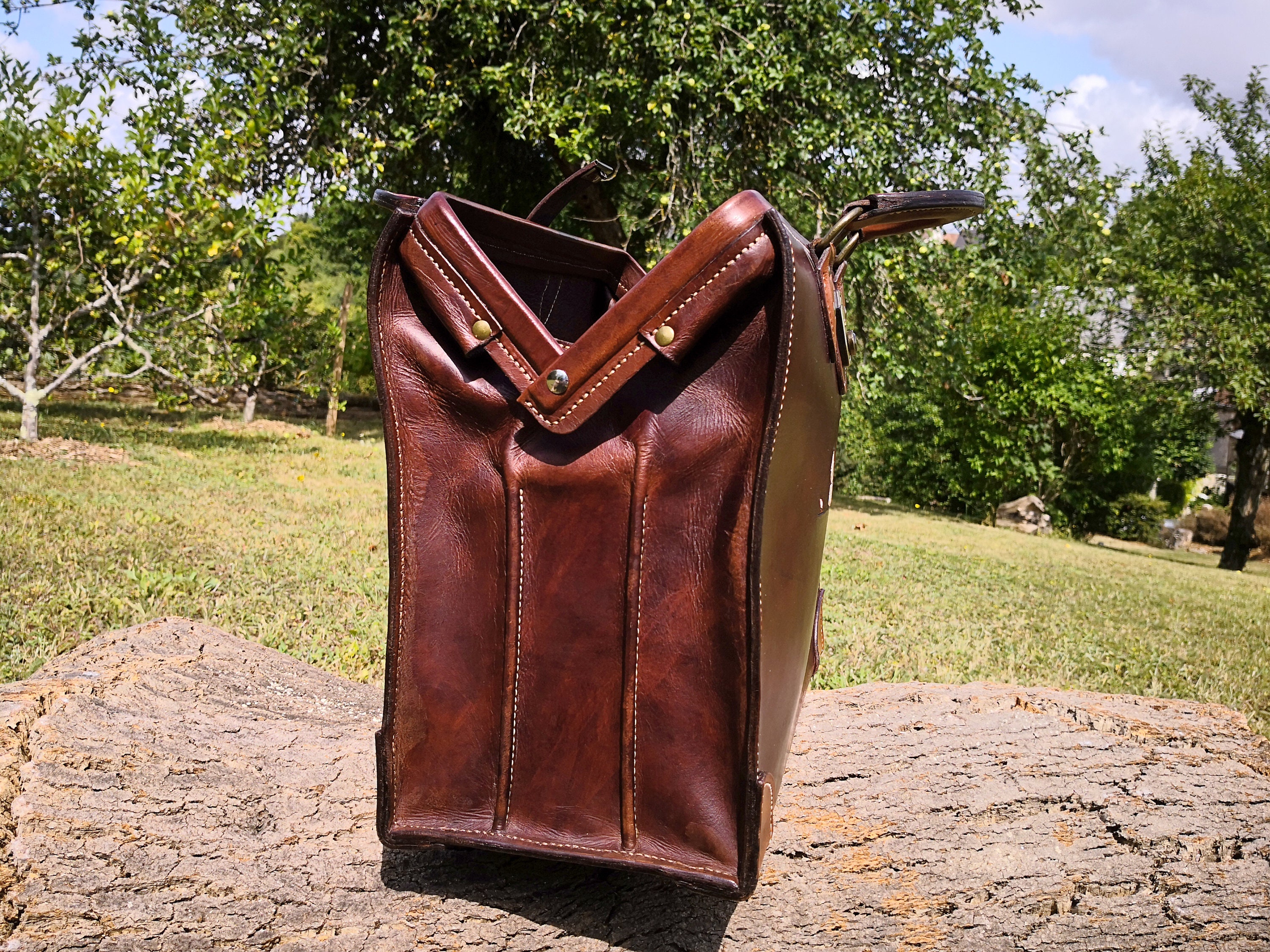 Medical Doctor Leather Briefcase Inspired From the Vintage Medicine ...