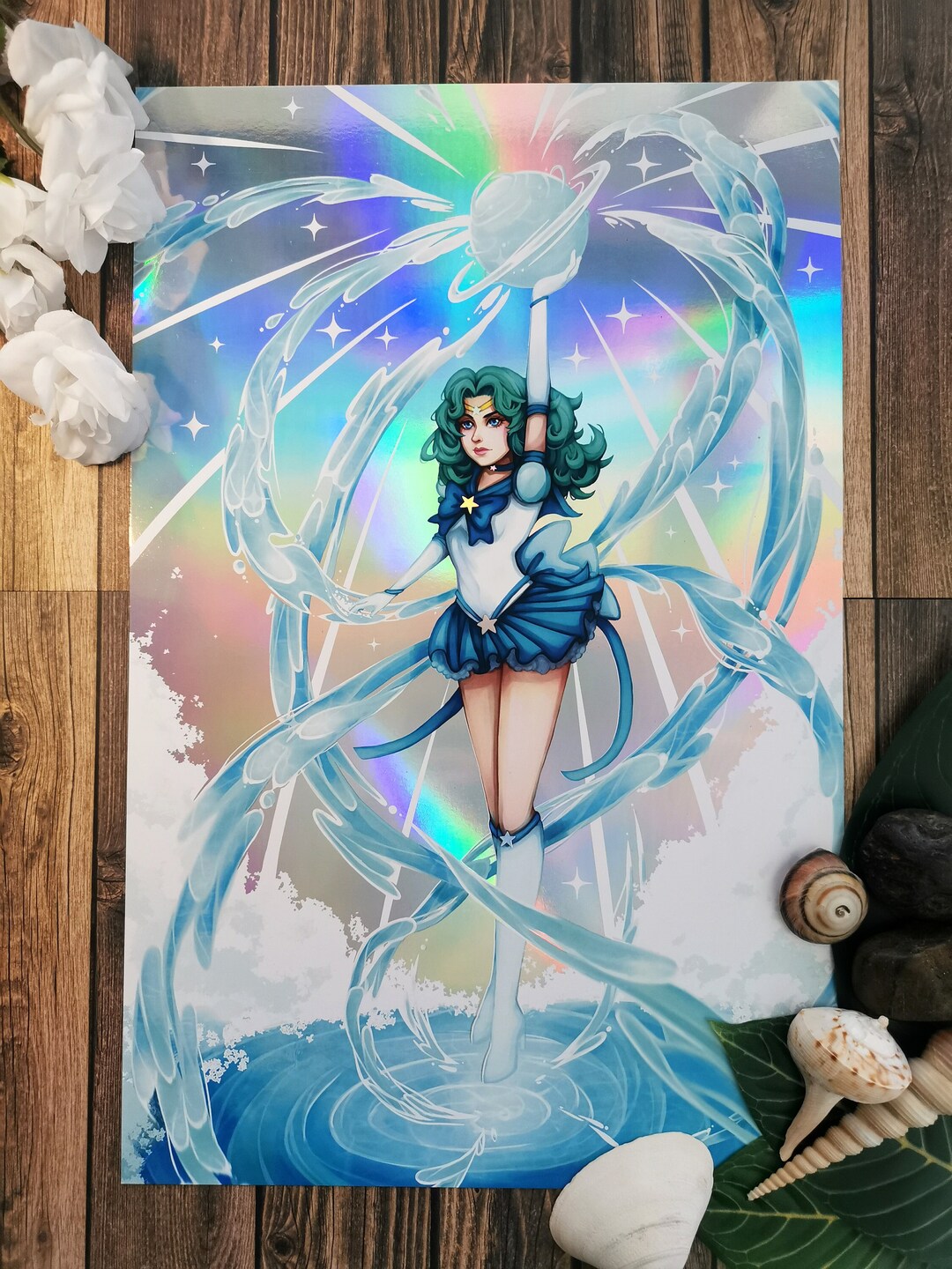 Sailor Neptune Eternal - Iridescent Foil - 11x17 Print - Etsy