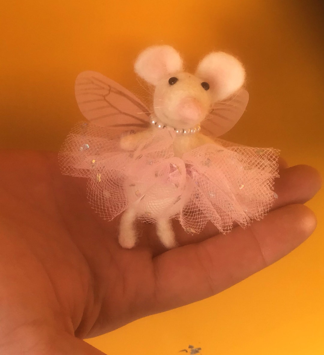 2 Little Needle Felted Fairy Mice Without the Dome. Double Trouble - Etsy