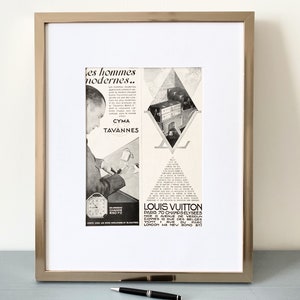 Louis Vuitton Poster LV Monogram Poster Retro Advertisement - Etsy