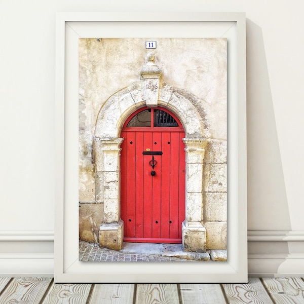 Red Door Print - Etsy